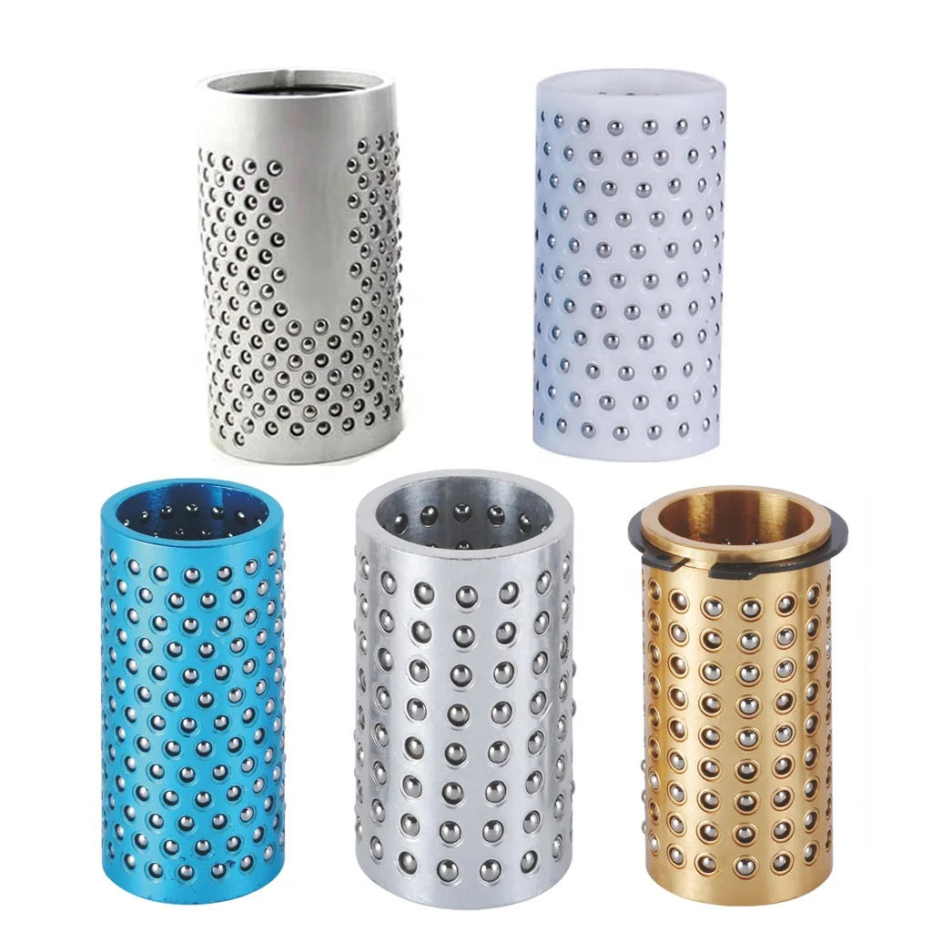 Aluminum Cage Ball Bushing for Guide Post 22*60 Pom Bearing Plastic ...