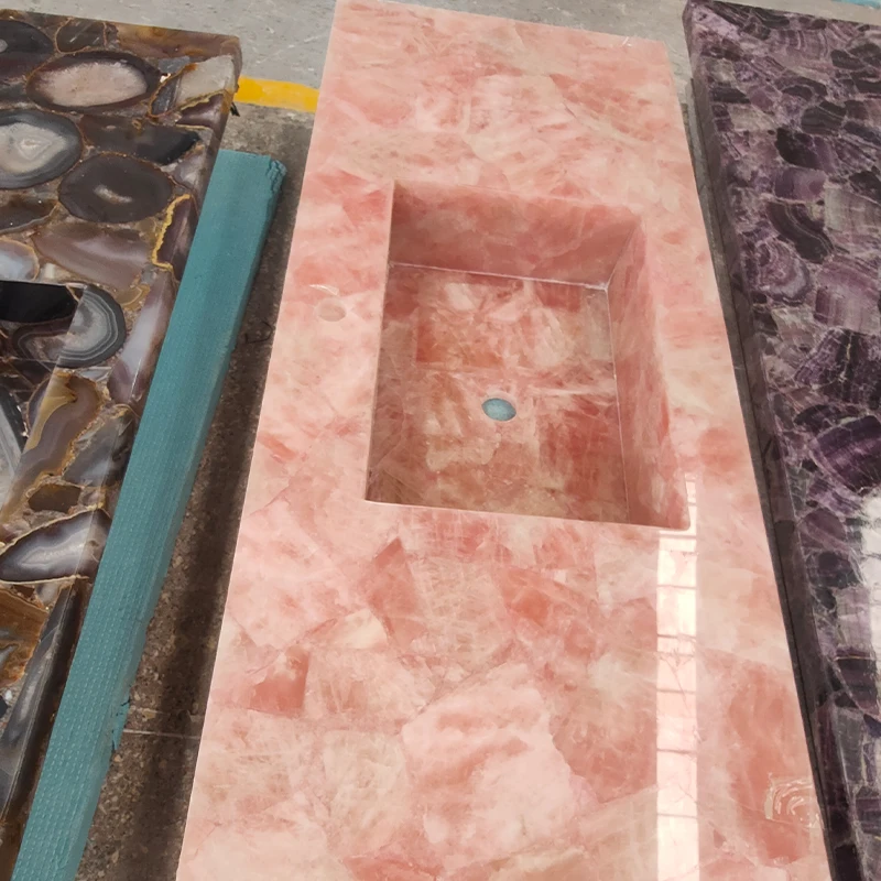 Pink Quartz Countertops - Customize Rose Quartz for Kitchens