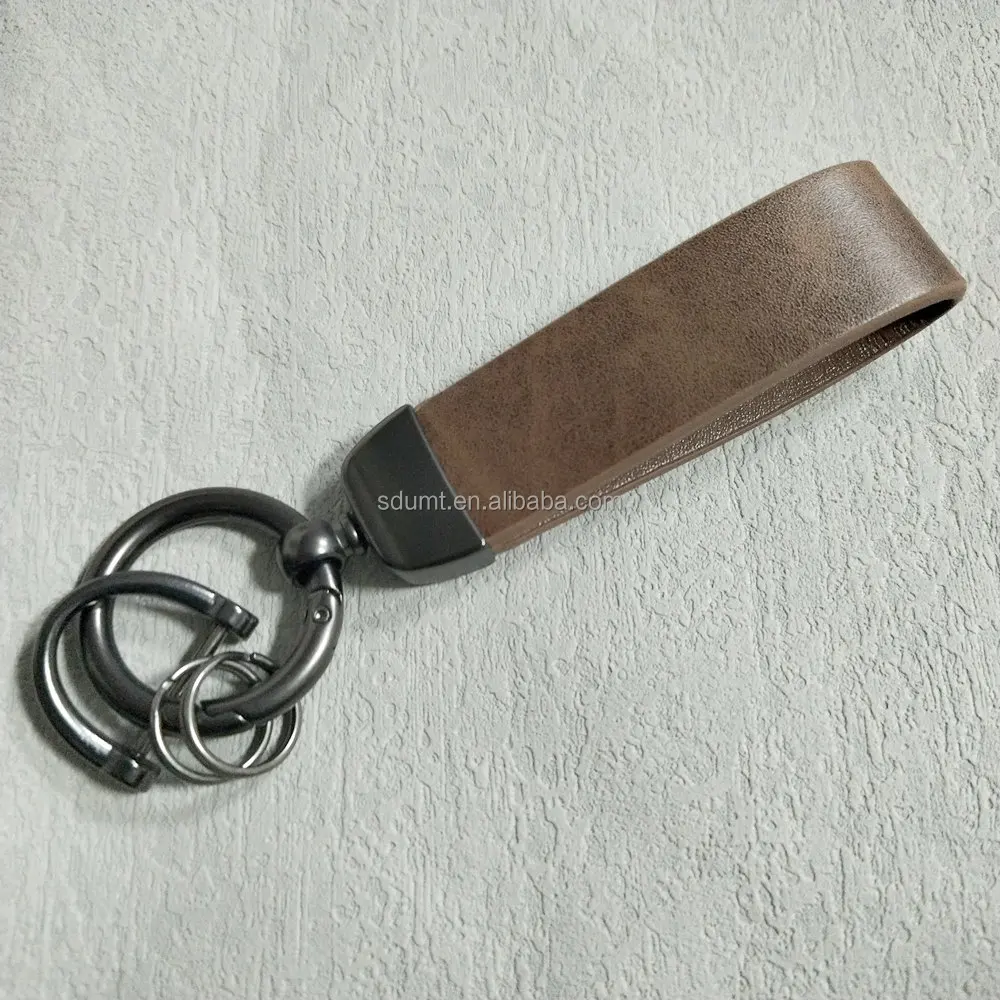 High-end Fashion Simple Car Key Chain Pendant Leather Key Chain Metal ...