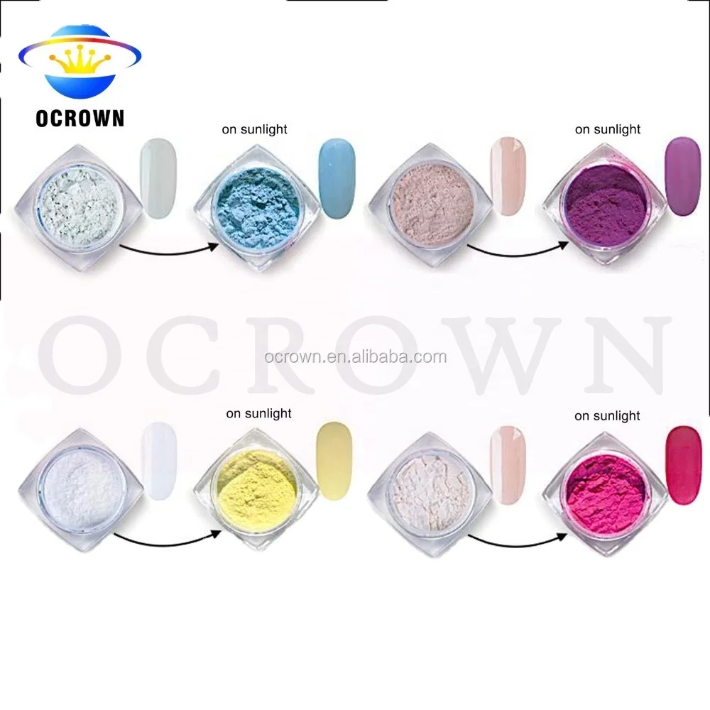 UV light sensitive photochromic pigment powder color change ...