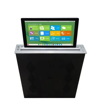 Conference Meeting Room Touch Screen Desktop Lcd Monitor Lift For 15.6 ...