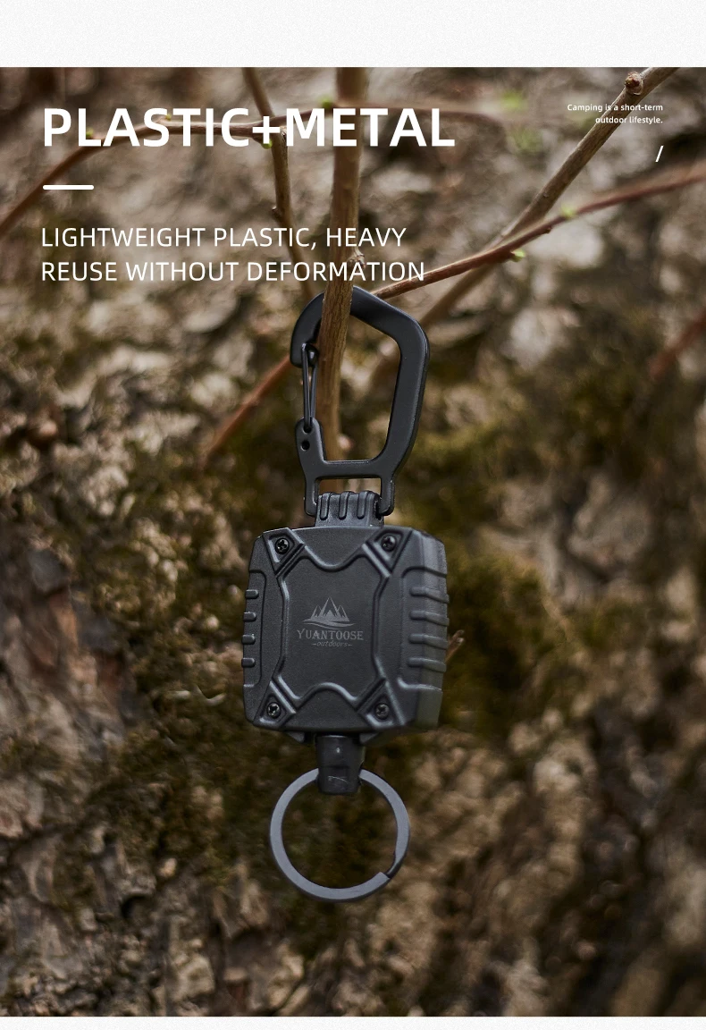 Winpolar Retractable Keychain,Heavy Duty Carabiner Badge Holder,Fly ...