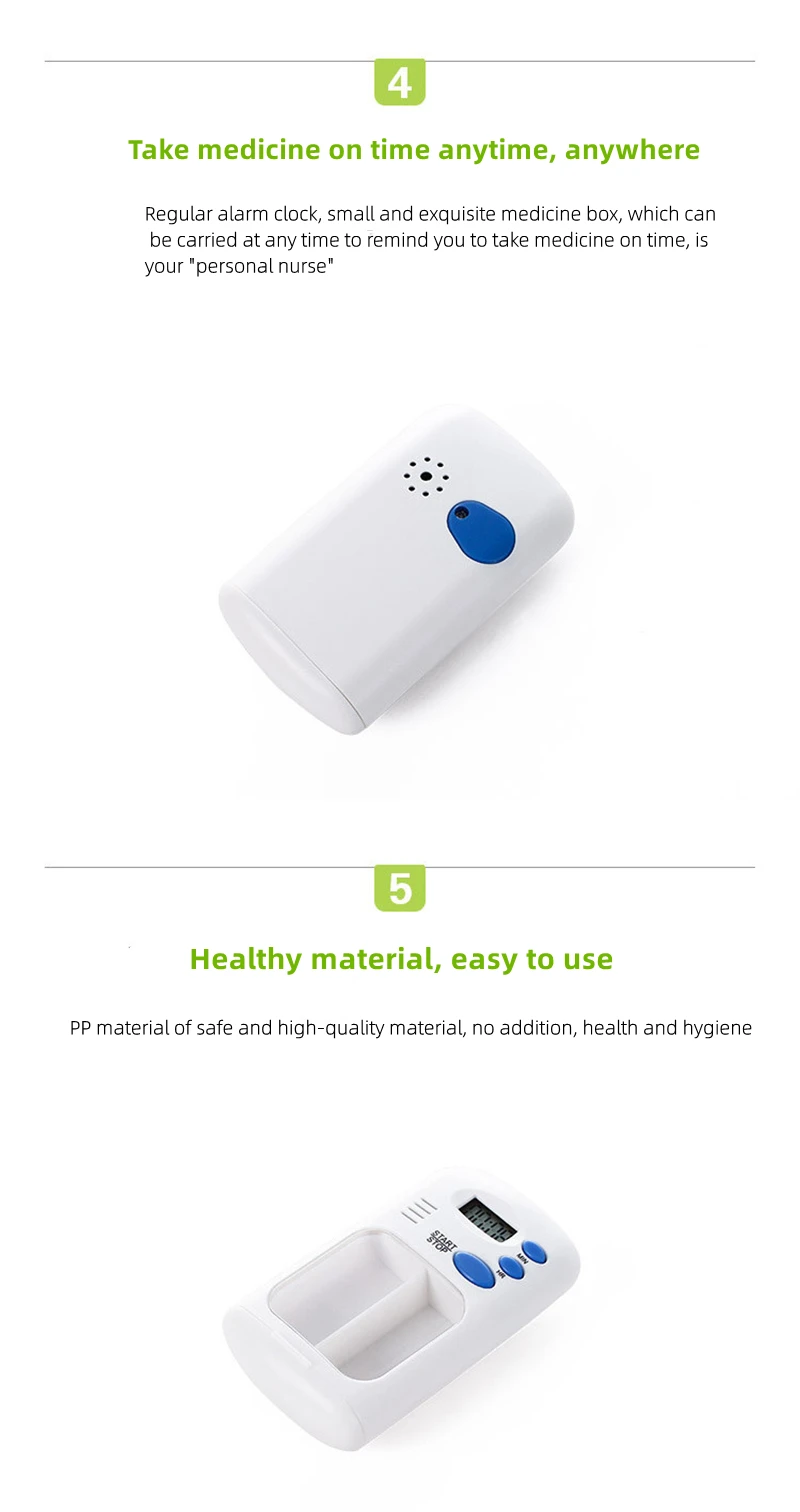 Electronic Medicine Box - Reminder Alarm Timer Pill Case