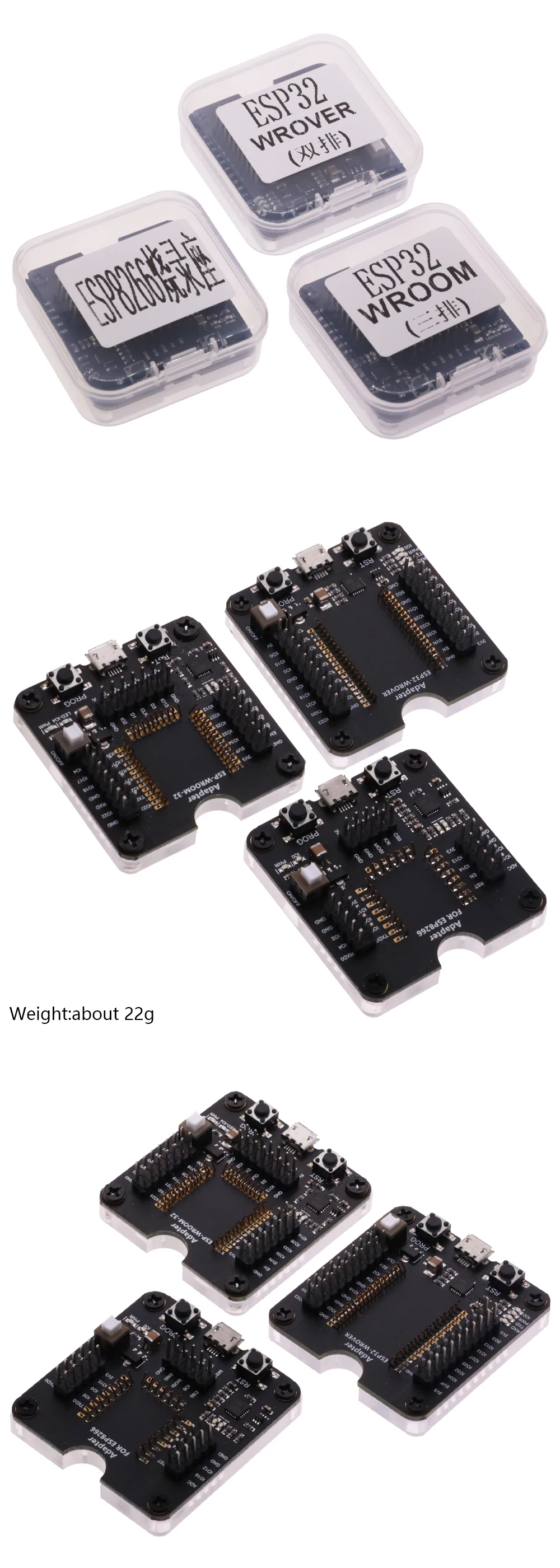 Esp8266 Esp32 Esp-wroom-32 Esp32-wrover Development Board Test Burning ...