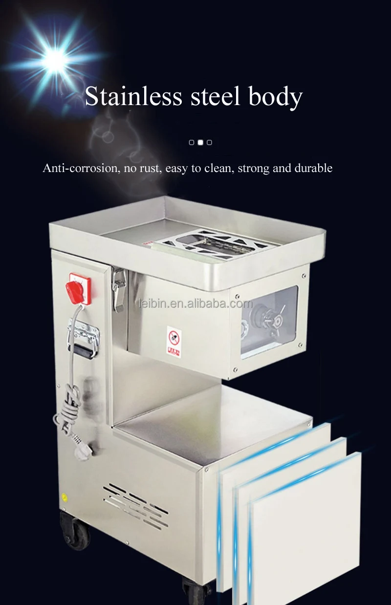 Stainless Steel Butchery Fresh Meat Cube Cutter Slicer Meat Cutting ...