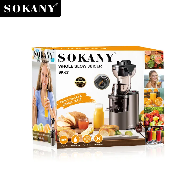 SOKANY Automatic Whole Slow Juicer - Efficient & Versatile