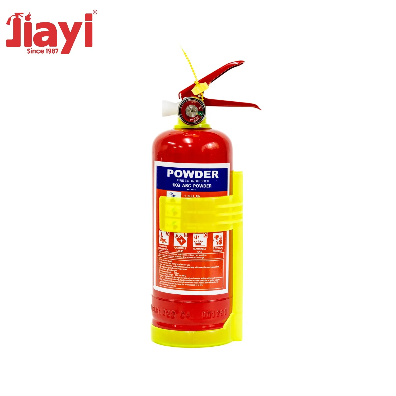 Portable 1KG Dry Powder Fire Extinguisher ABC Dry Powder Content for ...