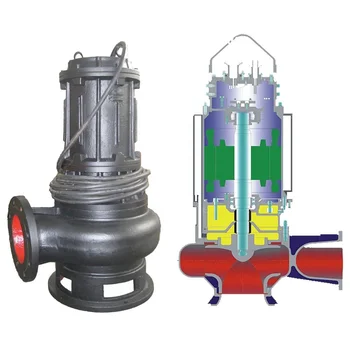 Wq 1.5kw No Clog Submersible Centrifugal Dirty Water Pump For Sewage ...