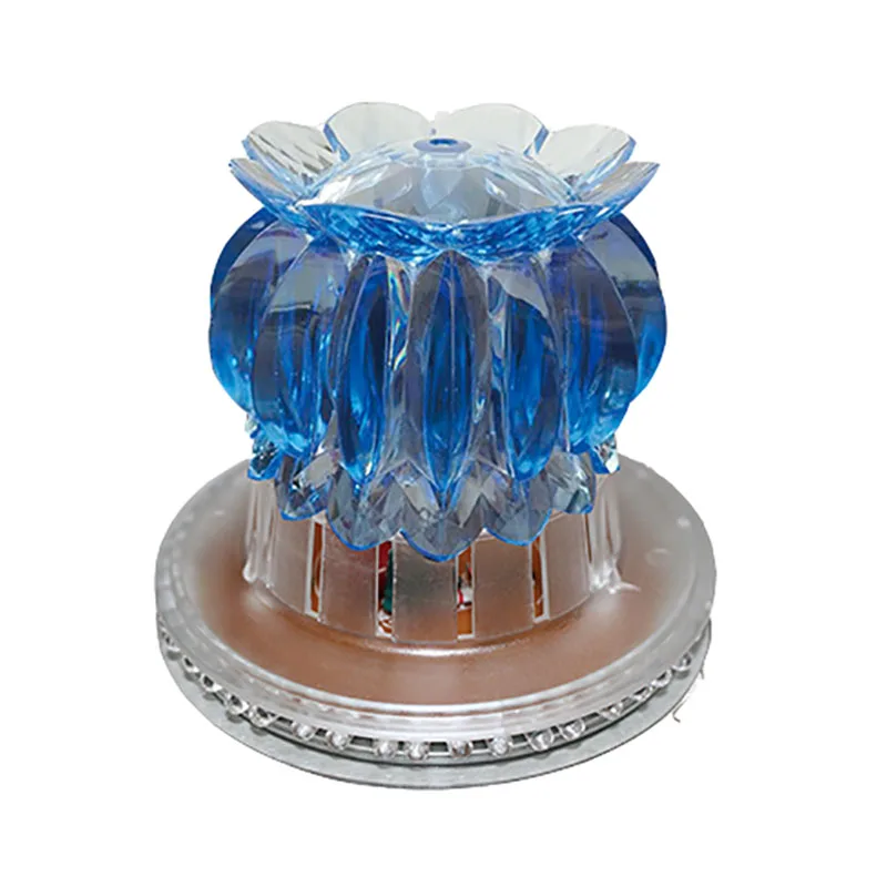Lotus Flower Color Changing Automatic Rotation Lamp RGB Colorful bar ...