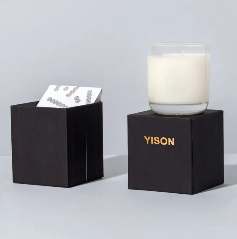 Custom Luxury Rigid Paper Candle Jar Packaging Box Wholesale