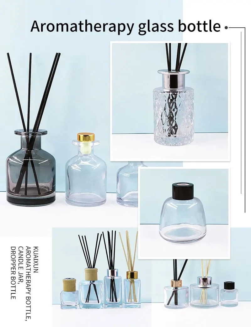 Luxury Round Reed Diffuser Bottle 50ml 100ml 120ml 150ml 200ml Empty ...