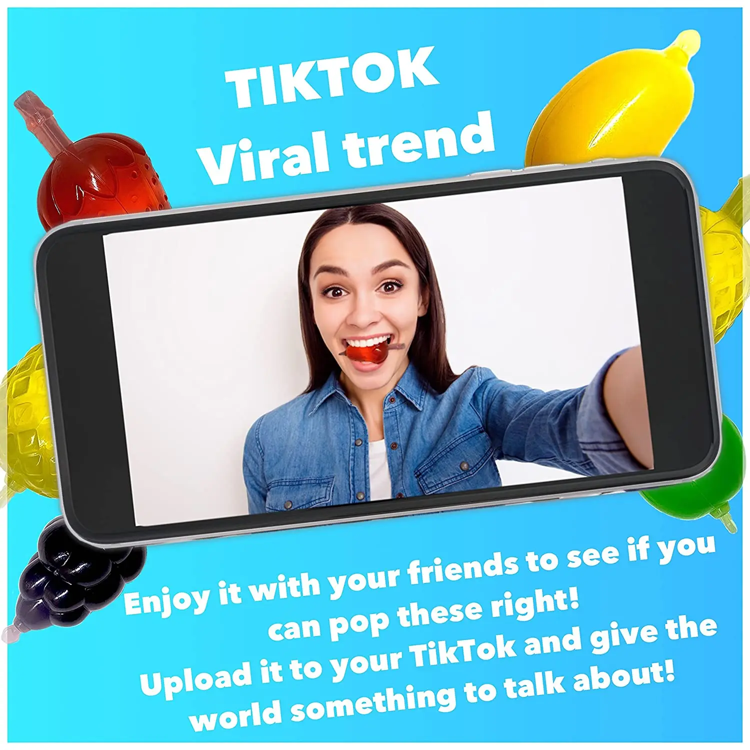 Tiktok Jelly Fruits Soft Jelly Candy Assorted Fruit Shaped Jelly Fruits
