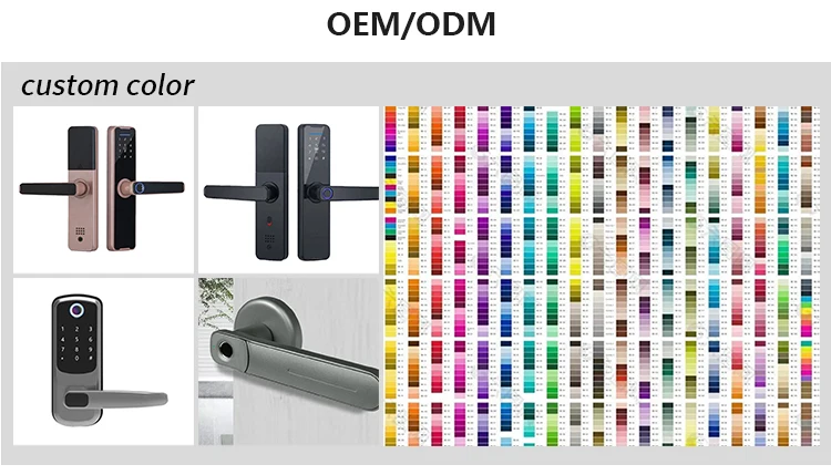 Fashion Glass Security Electronic Lockset Door Handle Key Pick Set ...