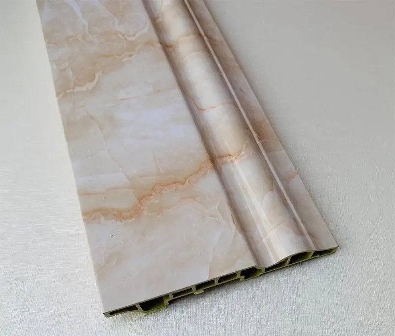 Carrara White Pvc Skirting Tiles,Wood Skirting Trim 10x3000mm - Buy ...