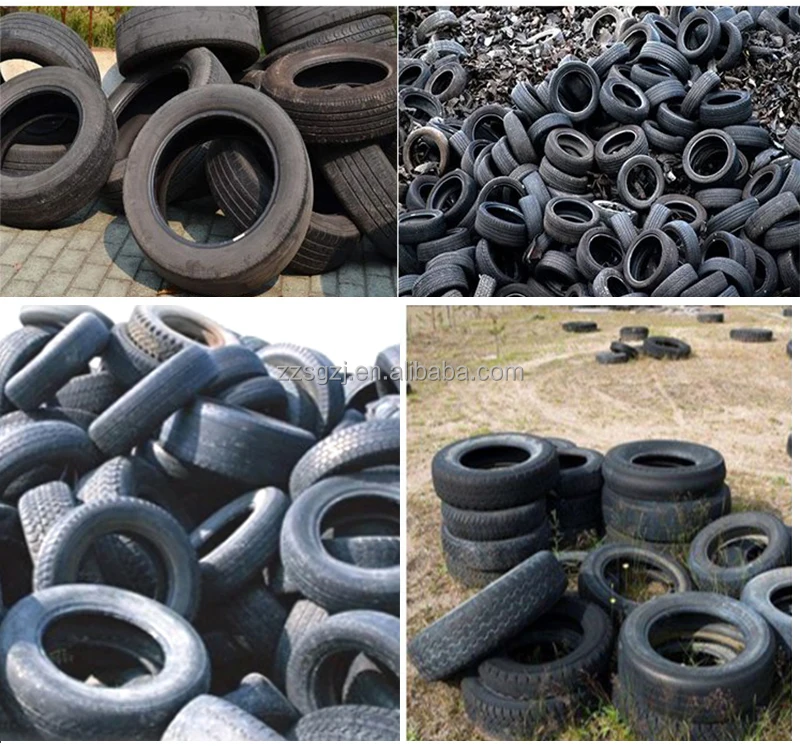 Waste Tyre Shredder / Tyre Recycling Plant / Multifunctional Used Tire ...