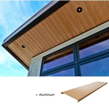 Aluminum Soffits Fascia That Look Like Wood External Outdoor Soffit ...