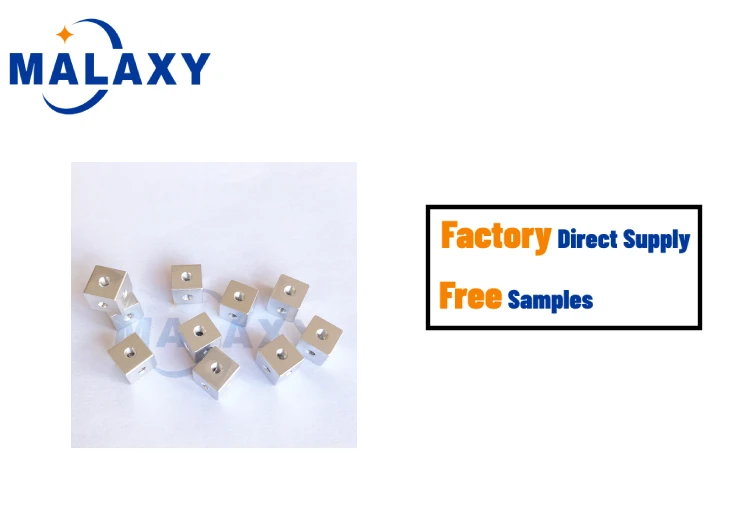 MALAXY Six-Sided Screw Hole Fixing Block Zinc Plated