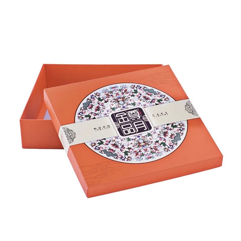 Custom Logo Paper Moon Cake Box Packaging Top Quality Bakery Packaging ...