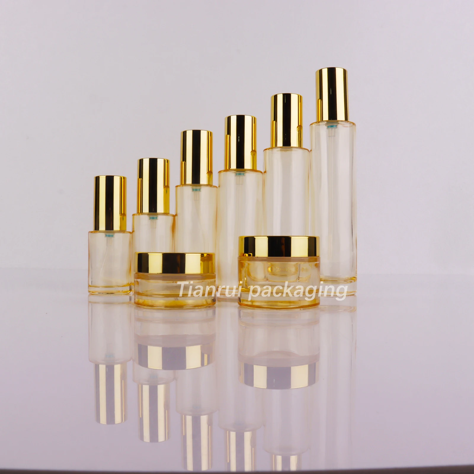 Luxury Cosmetics Packaging Bottle and Jar Set Containers With Lotion ...