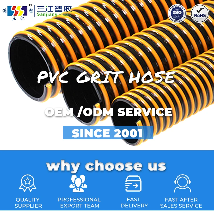 Rib Reinforced Hose Spiral Tubing Plastic Flexible Spiral Rubber ...