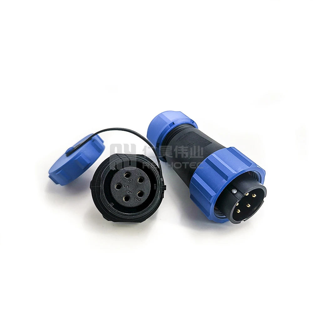 Weipu SP21 IP68 Waterproof Connector Panel - 5 Pin M21