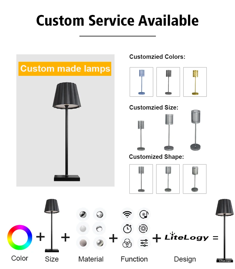 Nordic Portable Wireless Restaurant Touch Table Light