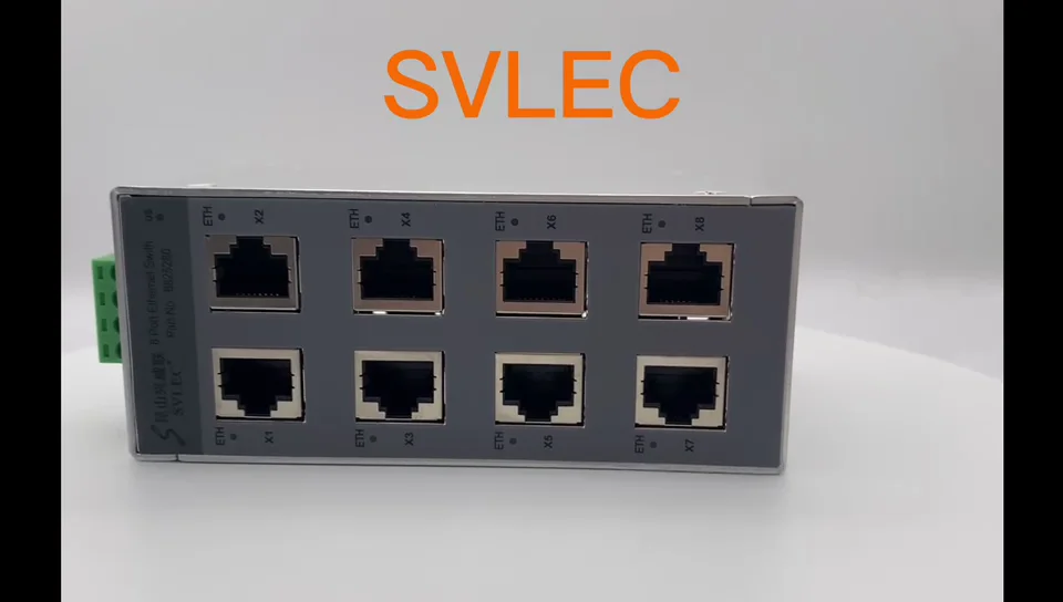 Svlec Smart Unmanaged Rj45 Ethernet Network Switch With 8 Ports Gigabit 10 100 1000mbps For Io ...