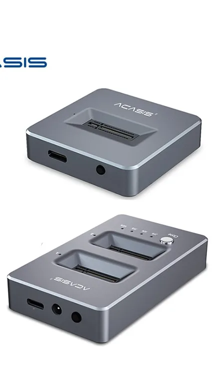 Acasis Typec Usb 10g To Nvme Dual-bay Nvme Docking Station For M2 Ssd ...