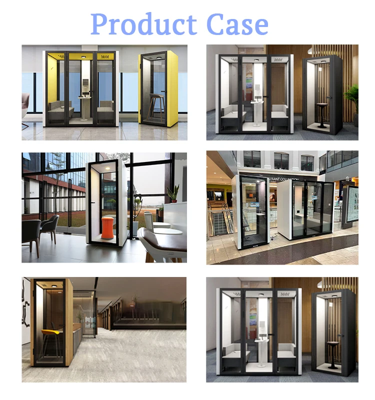Soundproof Indoor Mobile Work Space Office Pod Meeting Work Pods Phone Study Cabin Booth For ...