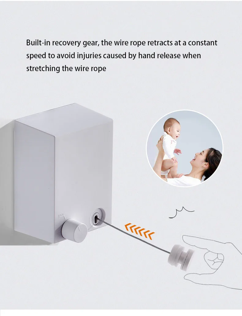 Indoor Washing Line Retractable Extendable Stainless Steel Clothes ...