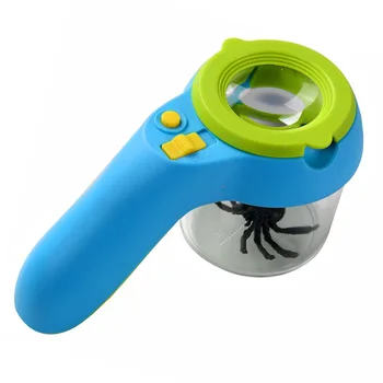 Magnifying Glass Led Light Insect Viewer Magnifier Jar Bug Magnifier ...