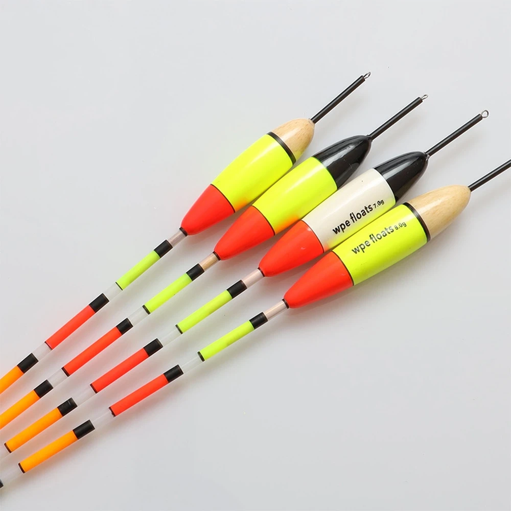 Spot 1pc/bag Vertical Fishing Float Long Tail Short Leg Balsam Wood ...