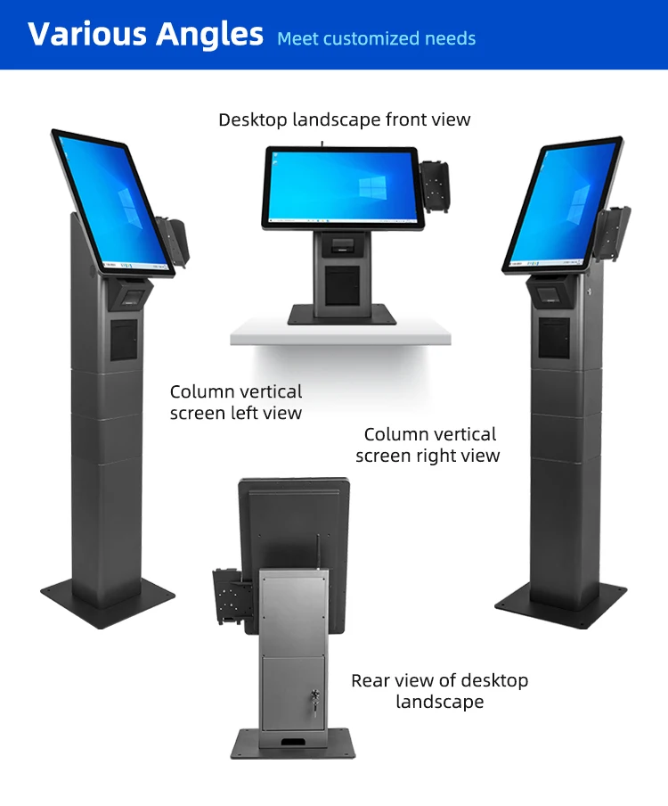 21.5 Inch Desktop Android Or Windows Self Service Kiosk Machine With ...