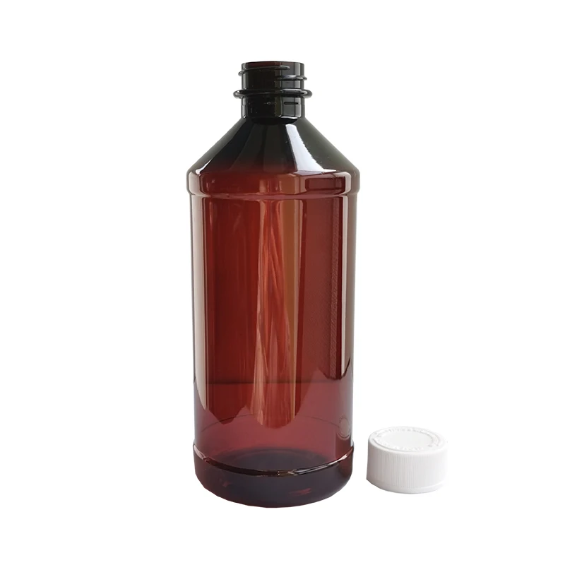 Wockhardt Bottles 16OZ PET Wockhardt Medicine Bottle 1 Pint Amber Round ...