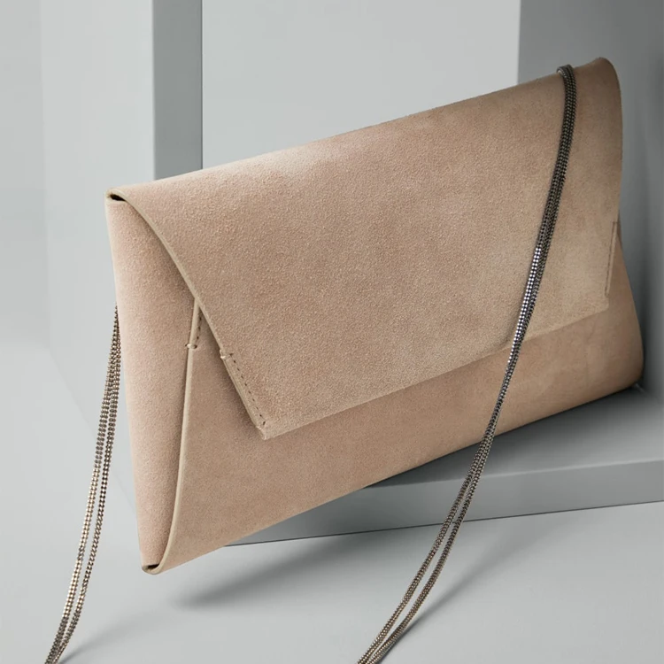 Small Suede Leather Envelope Bag For Women Fashion Real Leather Bag ...