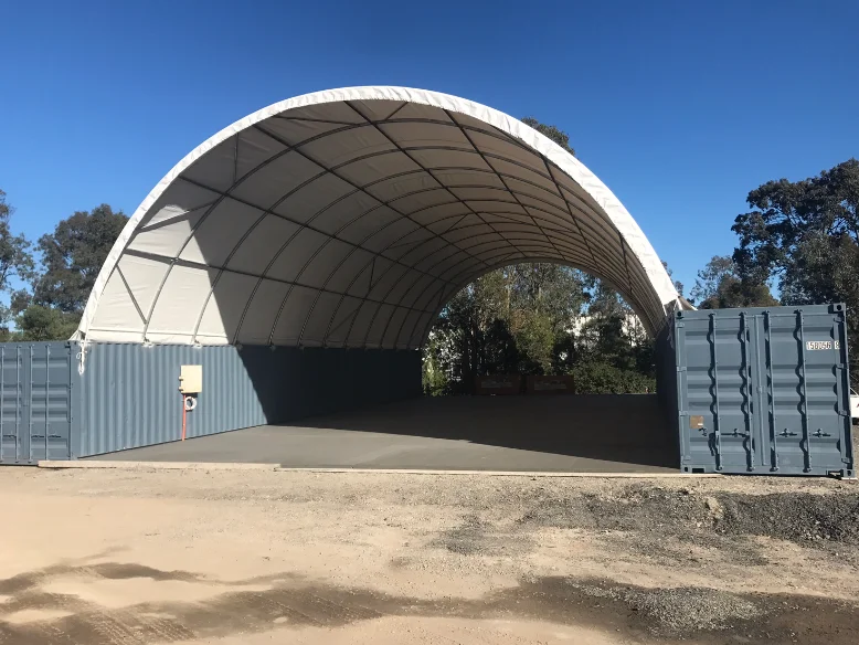 Pvc Fabric Shipping Container Storage Shelter Shed Steel Metal ...