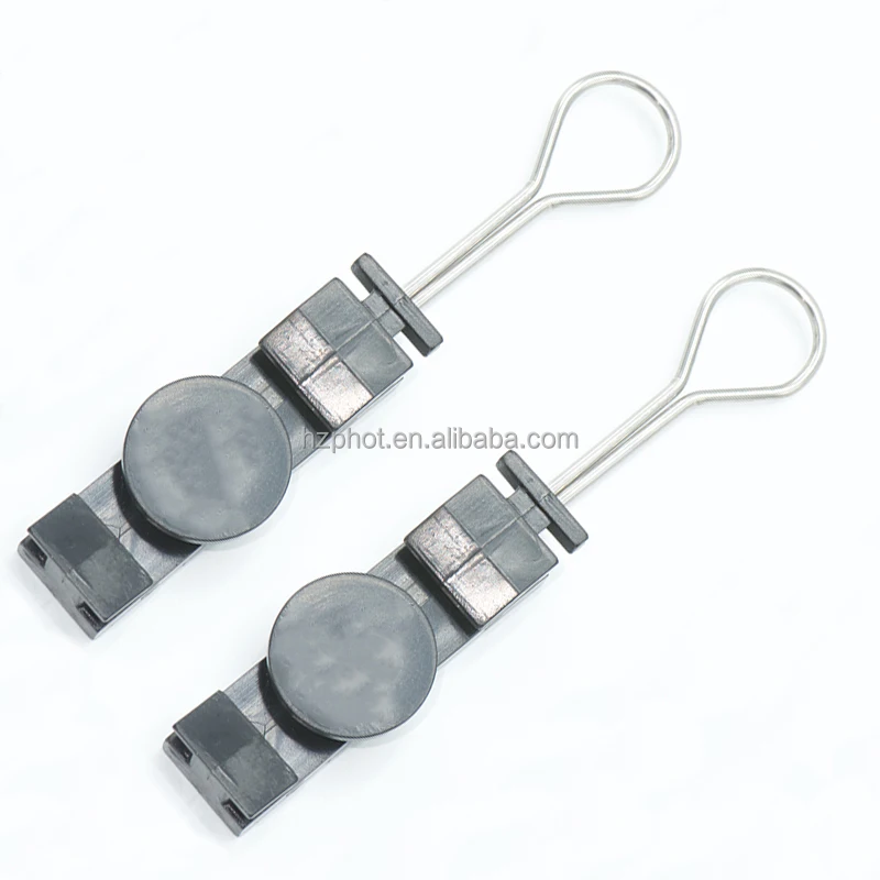 Fttx Ftth Fttr High Tension Flat Cable Clamp Fiber Optic Drop Cable ...