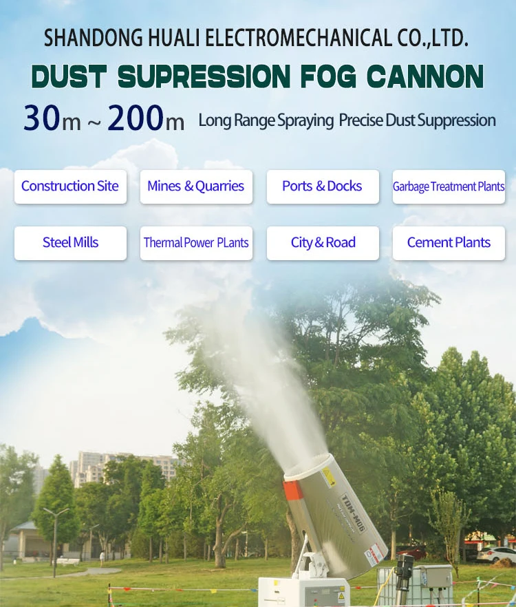 High Pressure Electric Water Sprayer Mining Sites Fog Cannon Machine ...