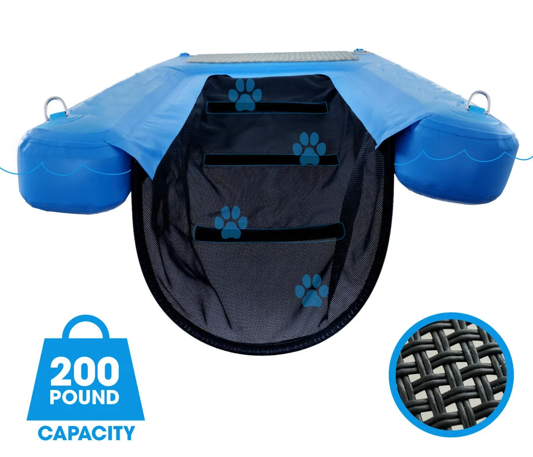 Inflatable Pup Plank Dog Ramp Dock Customized Size Mesh Bottom Floating ...