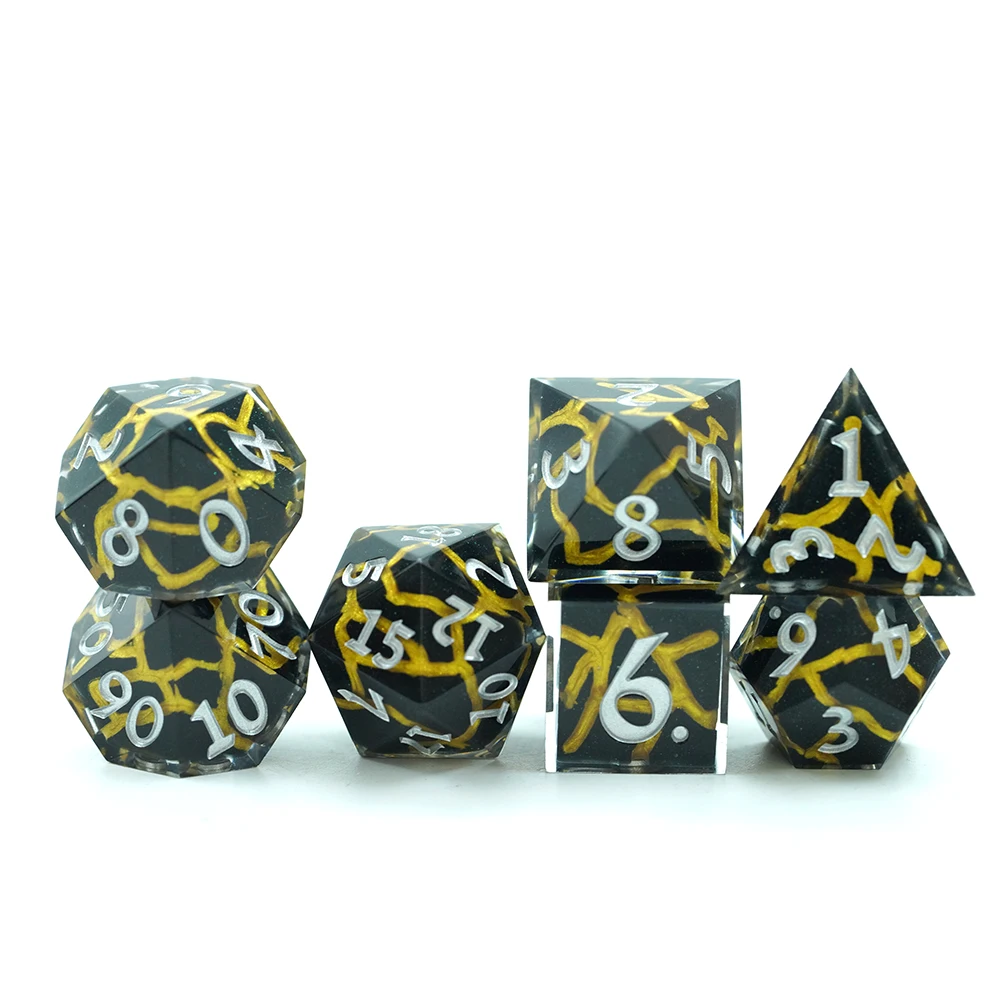 Customized Logo Dice Dnd Engraved Dnd Glass Dice Colorful Handmade ...
