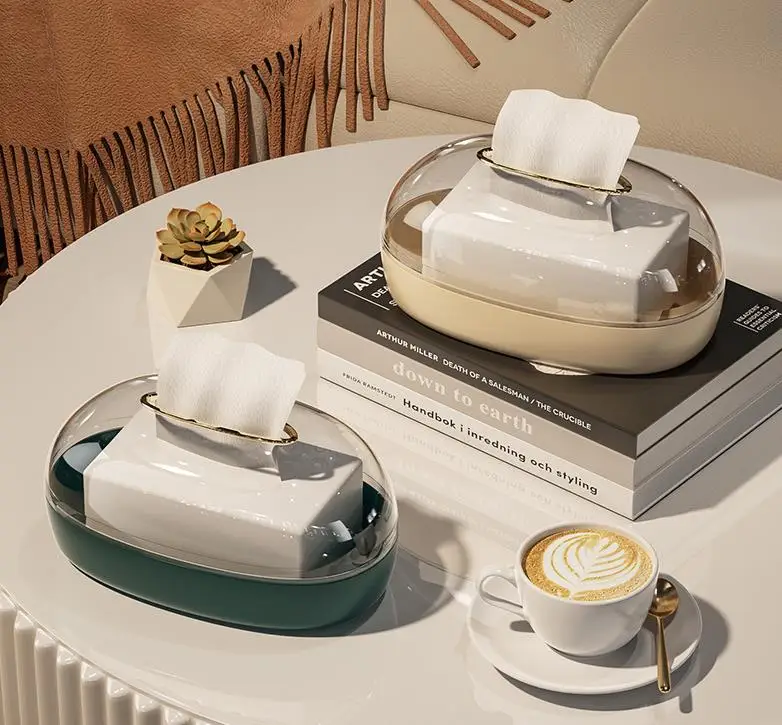 Bathroom Hanging Storage Box No Punching Luxury With Gold Paper Napkin ...