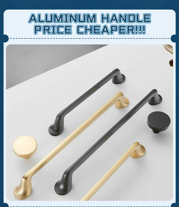 Jision Aluminium Profile Drawer Wardrobe Handles - Luxury
