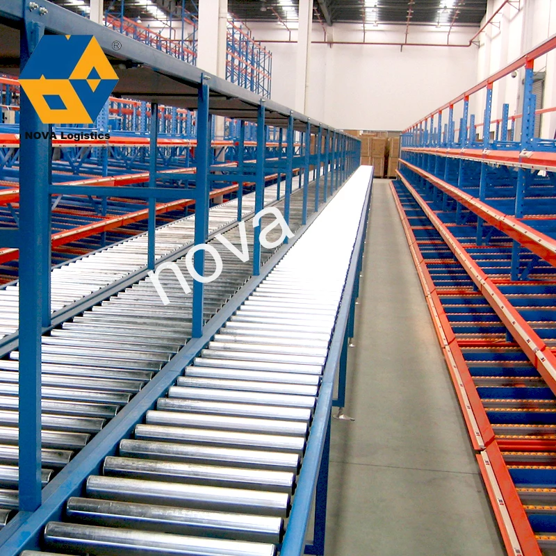 NOVA Selective Warehouse Roller Racking System - Flow Through