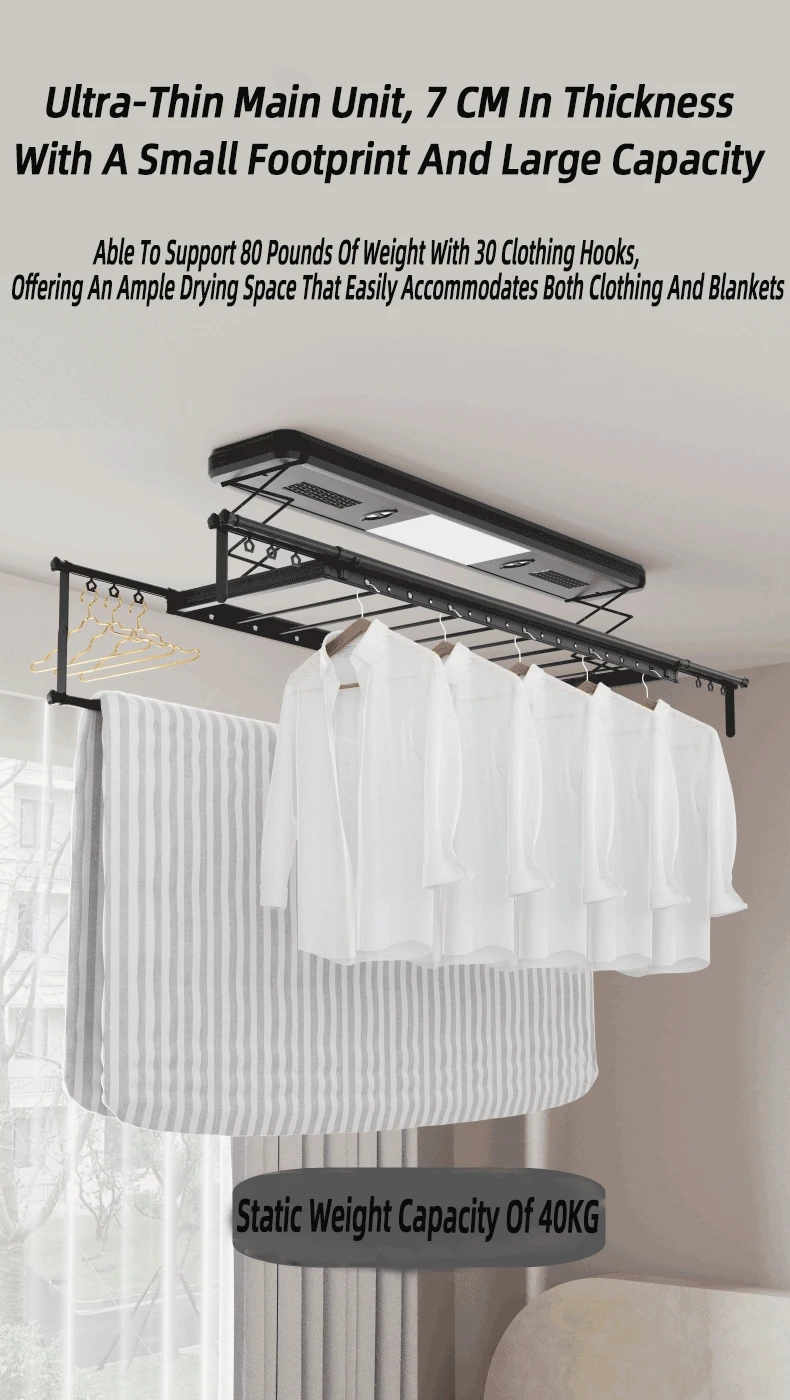 Electric Hanger - Intelligent Remote Control Drying Pole