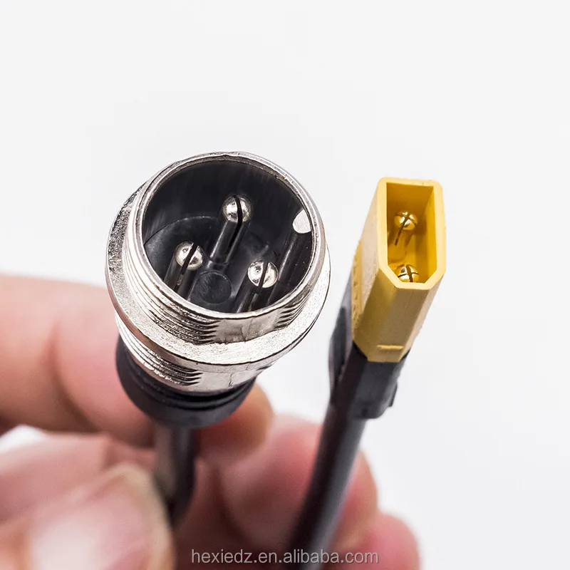 GX16 M16 3Pin Male Electrical Circular Aviation Connector to XT30 ...