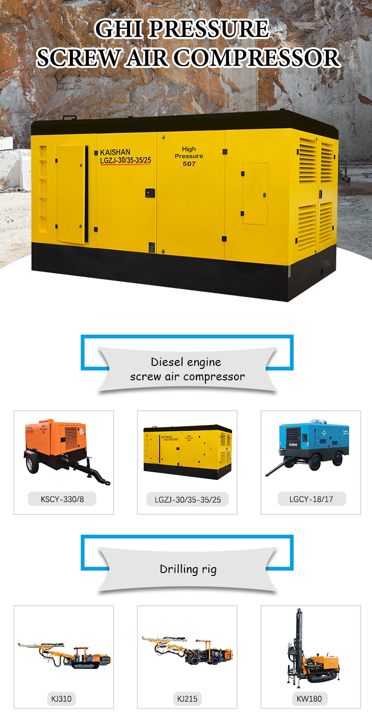 Lgzj-30/35-35/25 Updated Diesel Screw Air Compressor For Water Well ...