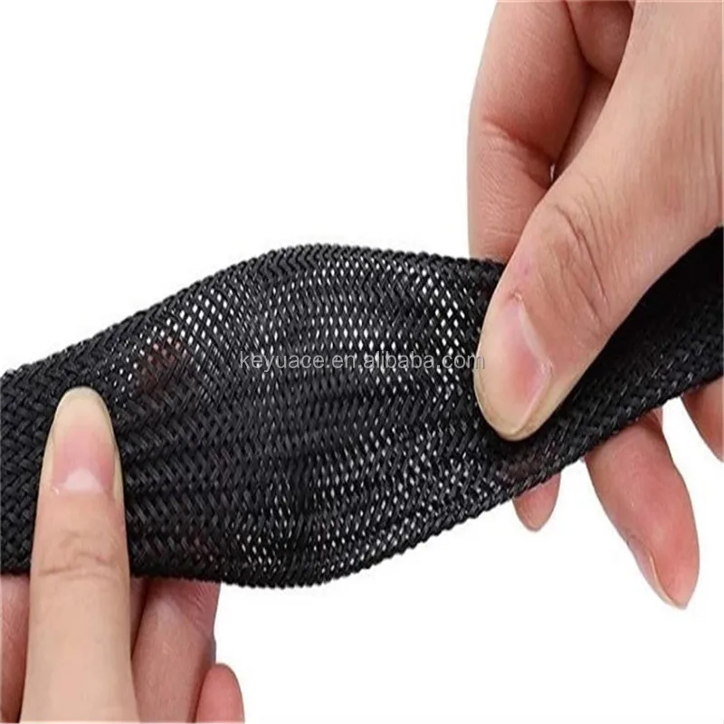 Plastic Braid PET Expandable Sleeving for Electrical Cable Protection
