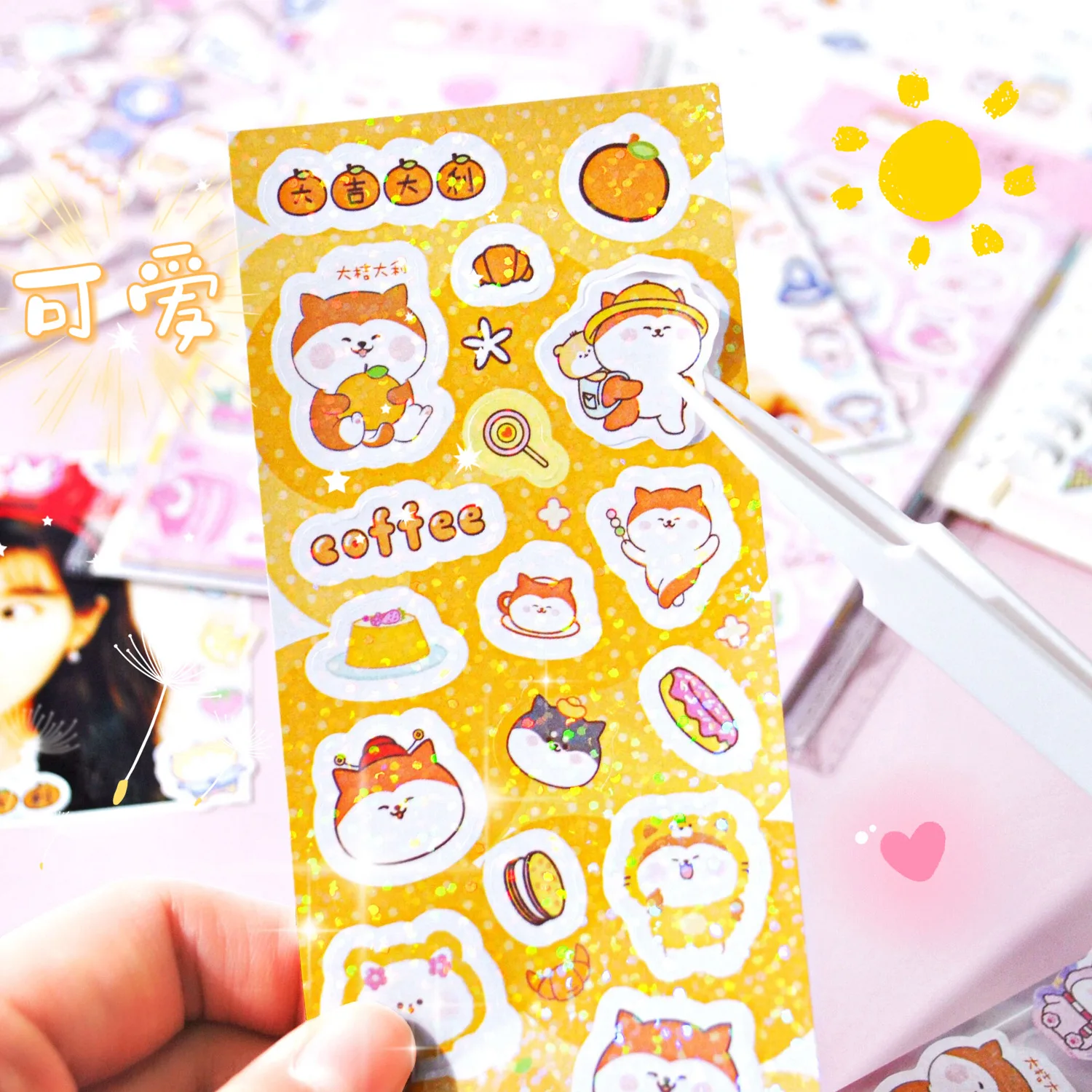 Geyu Original Custom Guru Sticker Korean Cute Cartoon Diy Decoration ...