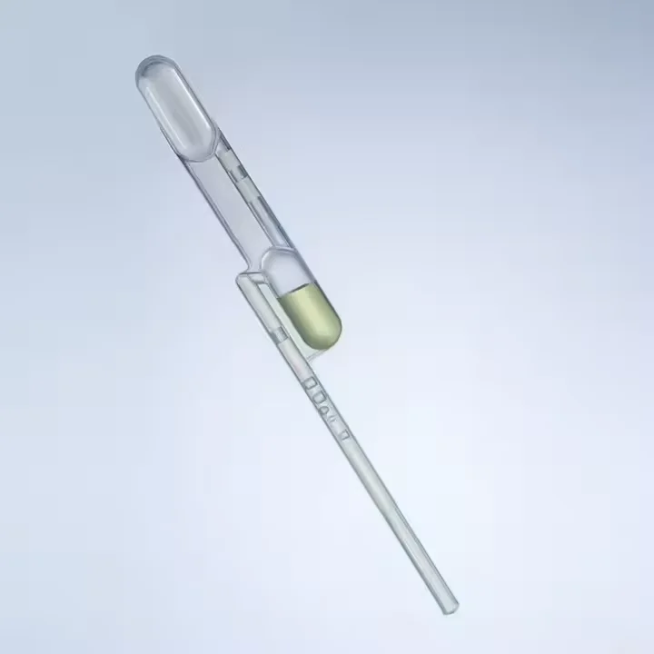 ISO Certified Dual Bulb Pipette Plastic Poly Pipette Quantitative ...