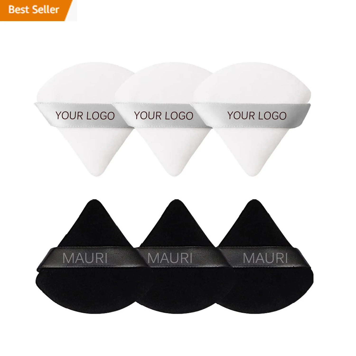 Powder Puff Face Makeup Velour Soft Triangle Powder Puffs For Loose ...